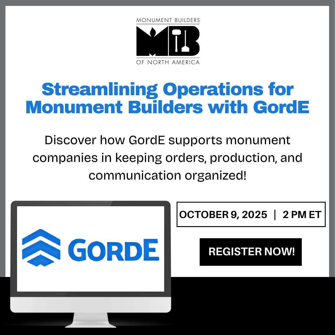 MBNA Events - Monument Builders of North America